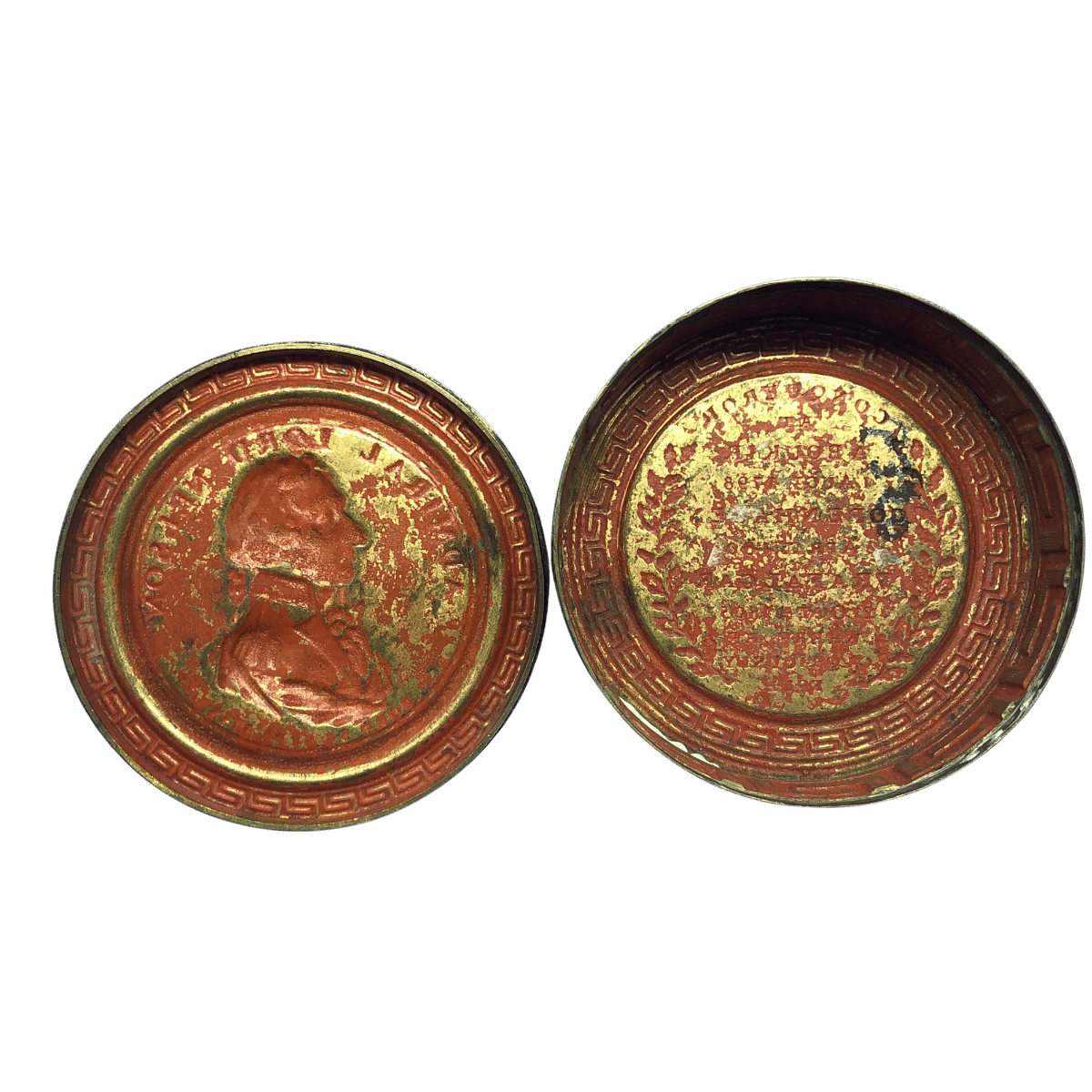 1805 Admiral Lord Nelson Circular Brass Snuff Box by L Pingo ...