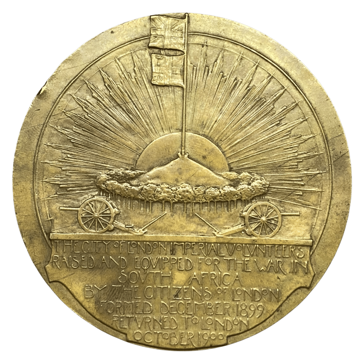 1900 City of London Imperial Volunteers Historical Medallion by G Fram